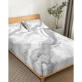 California King Size Abstract Marble Sheet Sets Minimalist Art Back ...