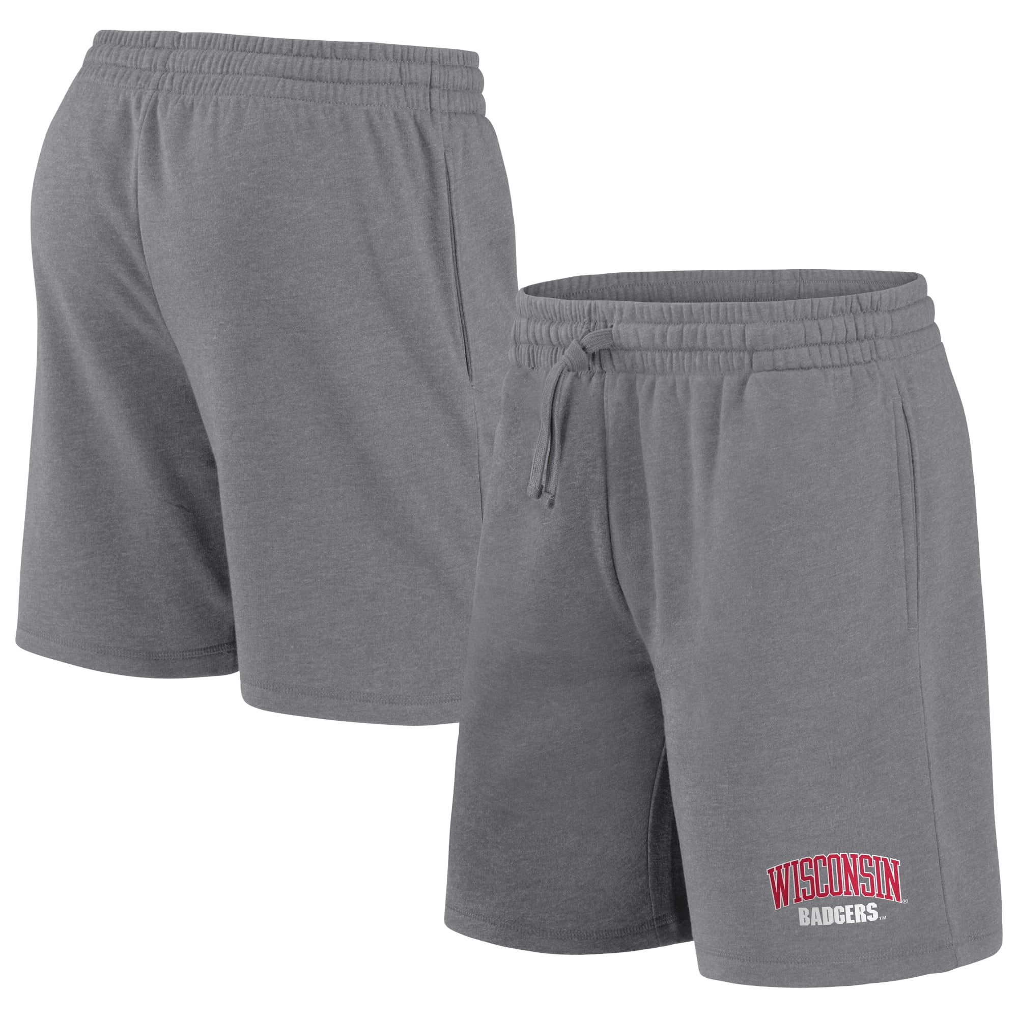 Men's Fanatics Branded Heathered Gray Wisconsin Badgers Level Playing ...