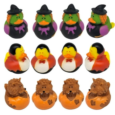 JOYIN 18pc Halloween Themed Rubber Ducks - Zombie & Pumpkin Assortment ...