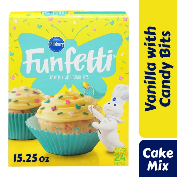 Pillsbury Funfetti Spring Cake Mix with Candy Bits, 15.25 Oz Box ...