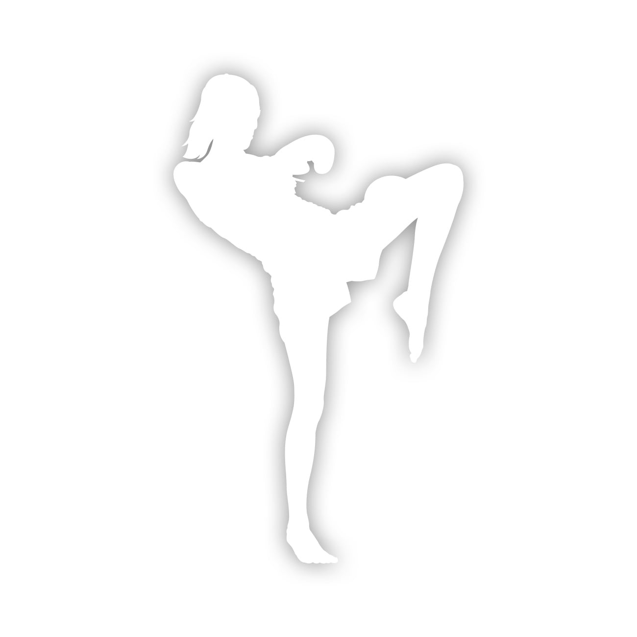 Girl Muay Thai Sticker Decal Die Cut - Self Adhesive Vinyl ...