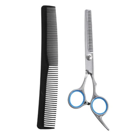 7" Professional Hair Cutting Thinning Thinner Barber W/ Comb Set ...