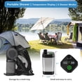 Portable Pet Shower with Temperature Display, 6000Mah Battery, 6 Spray ...