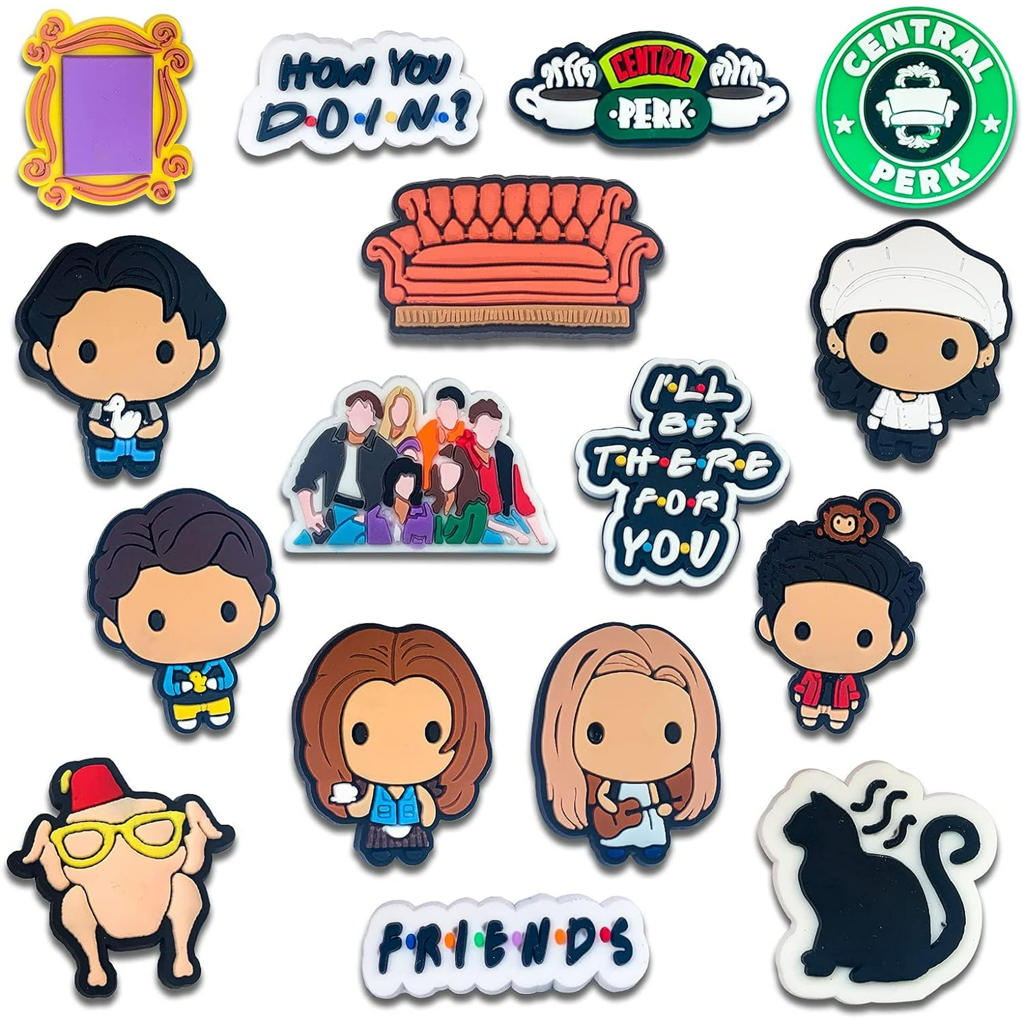 Click here for Laicaiw 16 Pcs Friends Charms Fits For Clog Sandal... prices