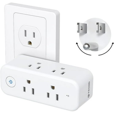 Projectpak 3-Way Swivel Wall Tap Outlet Adapter with 180° Rotating Plug ...