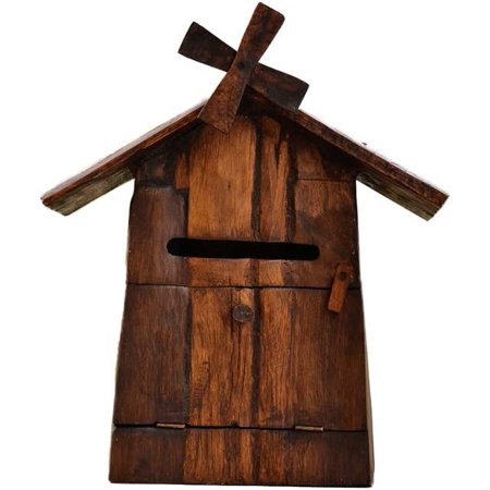 Letter Boxes, Wooden Crafts Retro Mailboxes, Handmade Small Windmill ...