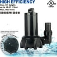 1600GPH In-line Pond Water-fall Pump Submersible Outdoor Smart-er ...