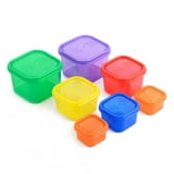 Meal Prep Haven 7 Piece Multi-Colored, Color Coded Portion Control ...