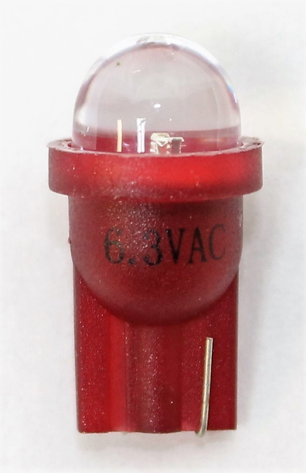 Pinball replacement bulb LED 6.3 volt AC, 555 clear wedge base T10 Cool ...