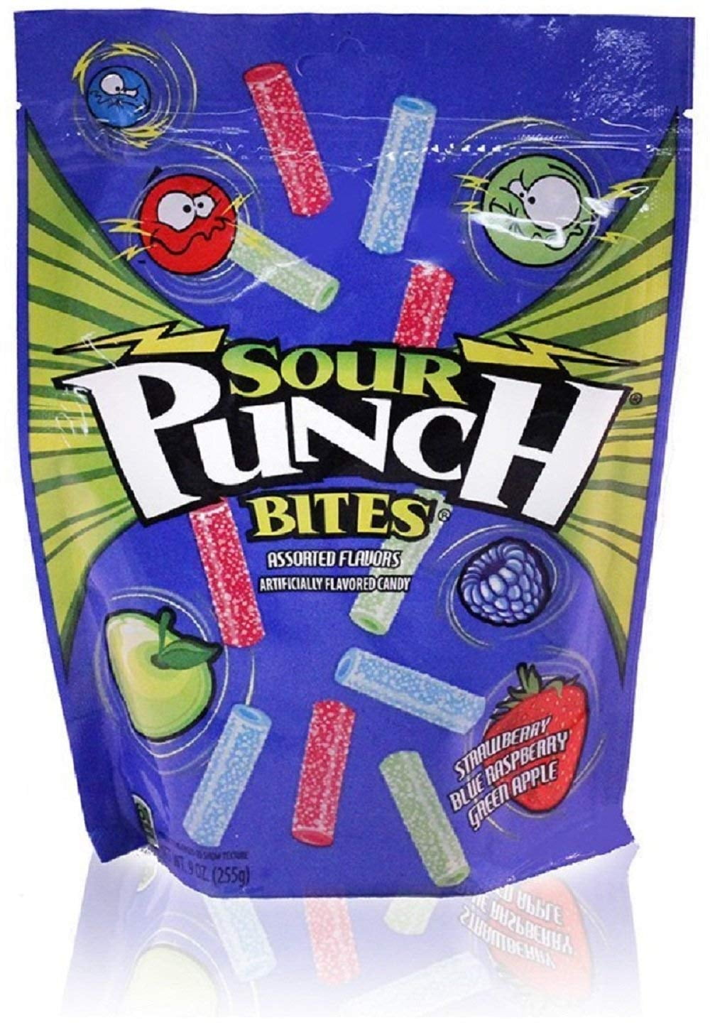 Sour Punch Bites, Blue Raspberry, Apple & Strawberry Nepal | Ubuy