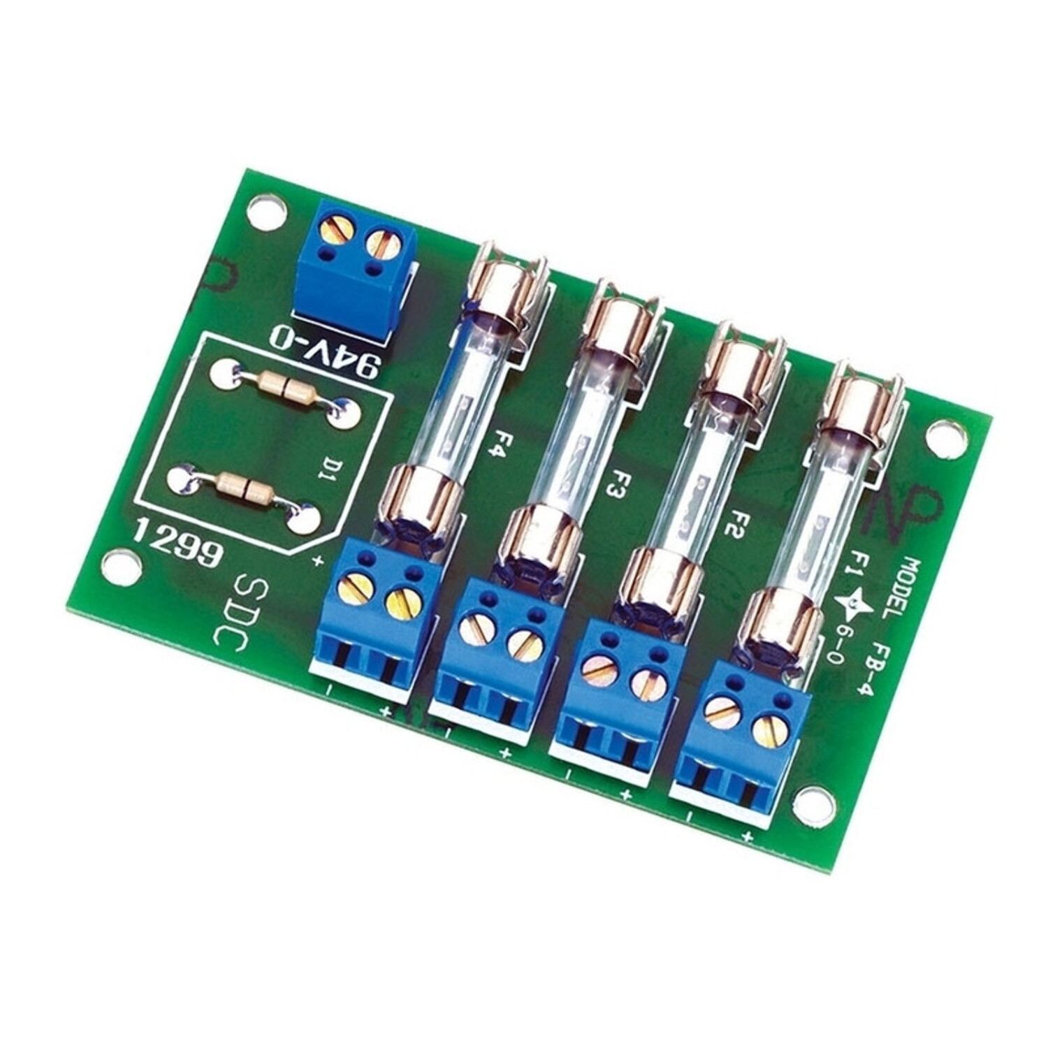 SDC FB-4 Fused Terminal Board Door Control Module 4 Individually Fused ...