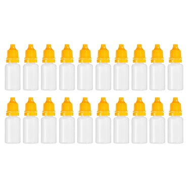 PE 15ml Liquid Dropper Bottle Eye Dropper Container with Cap, Purple 20 ...