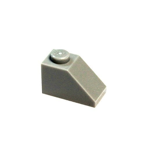 LEGO Partes y Piezas: Gris Claro (Gris Piedra Mediano) 1x2 45 Pendiente ...