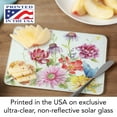 CounterArt "Butterfly Meadow" 3mm Tempered Glass Cutting Board 10" by 8 ...