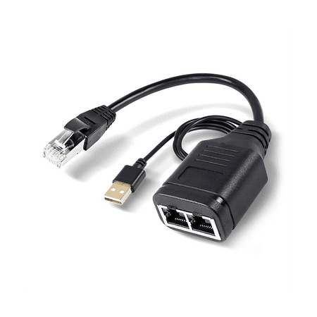 Symkmb Male 1 to 2 Adapter Cable Network Hundred Megabit Network Sharer ...