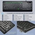 Large Print Backlit Keyboard, USB Wired Computer Keyboard, Full Size ...