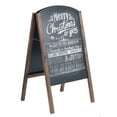 "Costway A-Frame Chalkboard Menu Sign, 31.5"" Double-Sided Wood ...