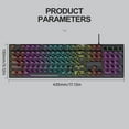 Full Size High Performances USB Cord Keyboards with 104Key RGBs Backlit ...