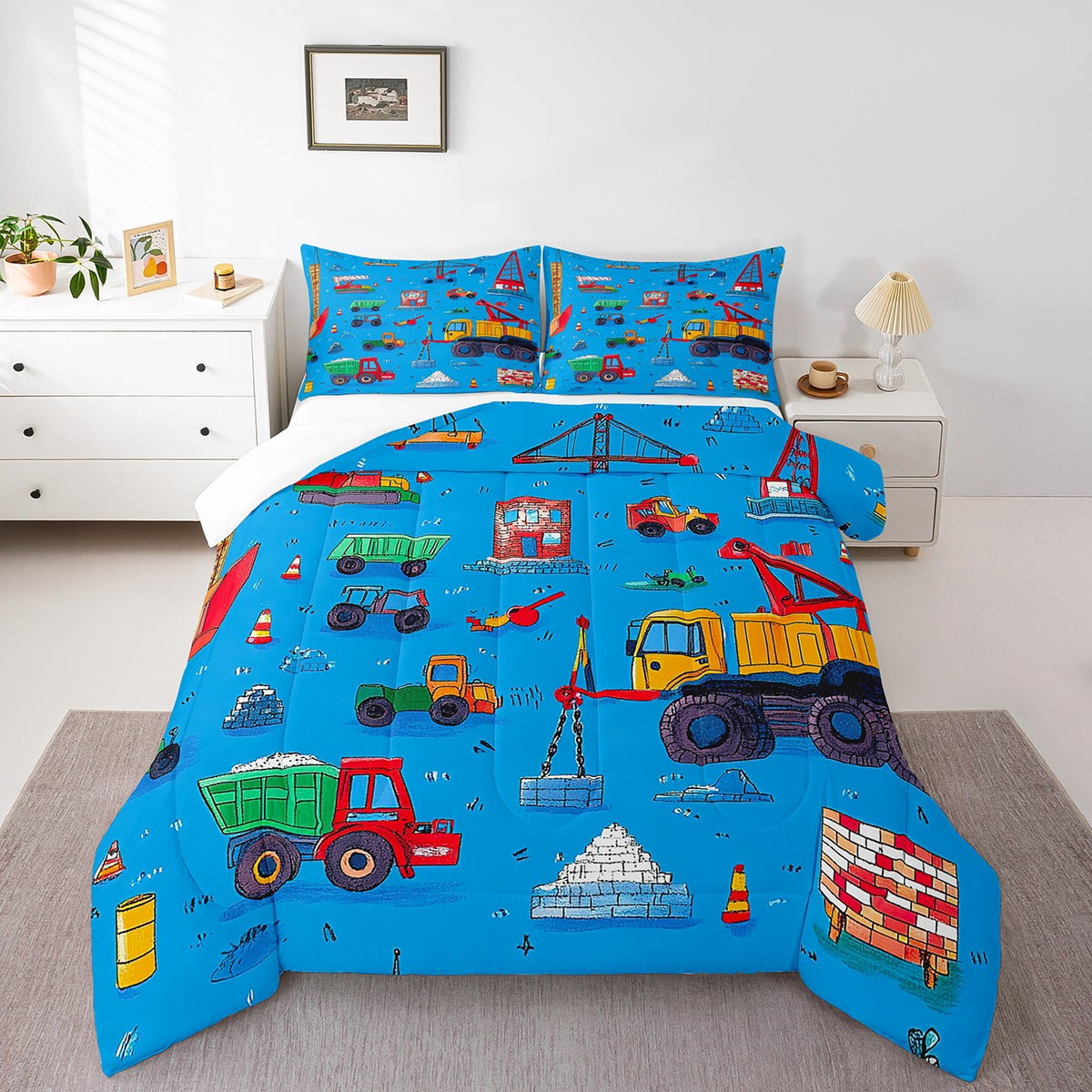 Click here for Yst Excavator Car Comforter Sets Twin Size constru... prices