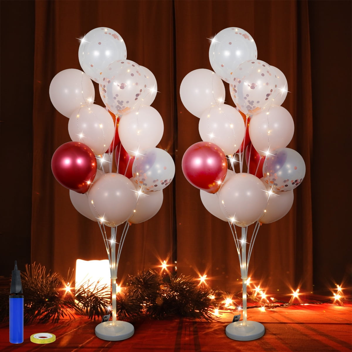 Toorise Reusable Balloon Stand Kit for Floor Balloon Holder with String ...