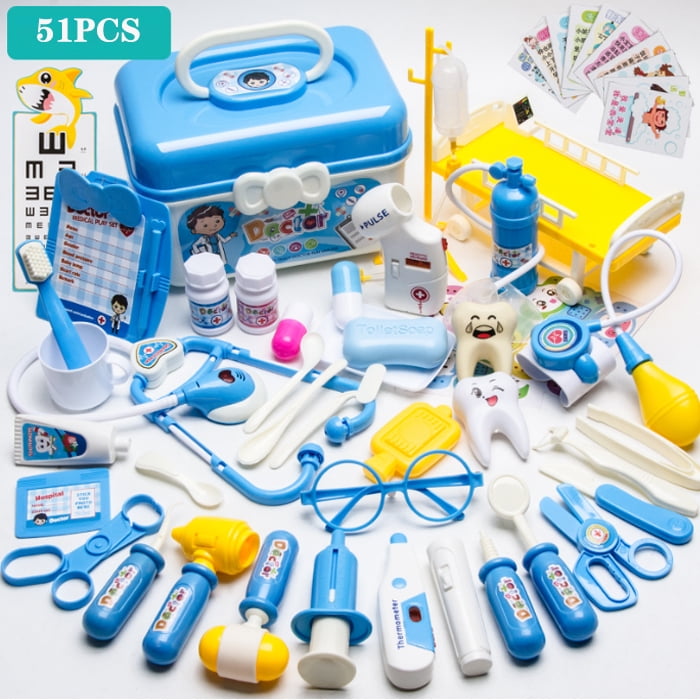 Kids Doctor Kit, 51 Piece Medical Toys Kids Doctor Pretend Playset with ...