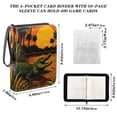 4 Pocket Trading Card Binder, 50 Pages Sleeves Holds 400 Cards, Card ...