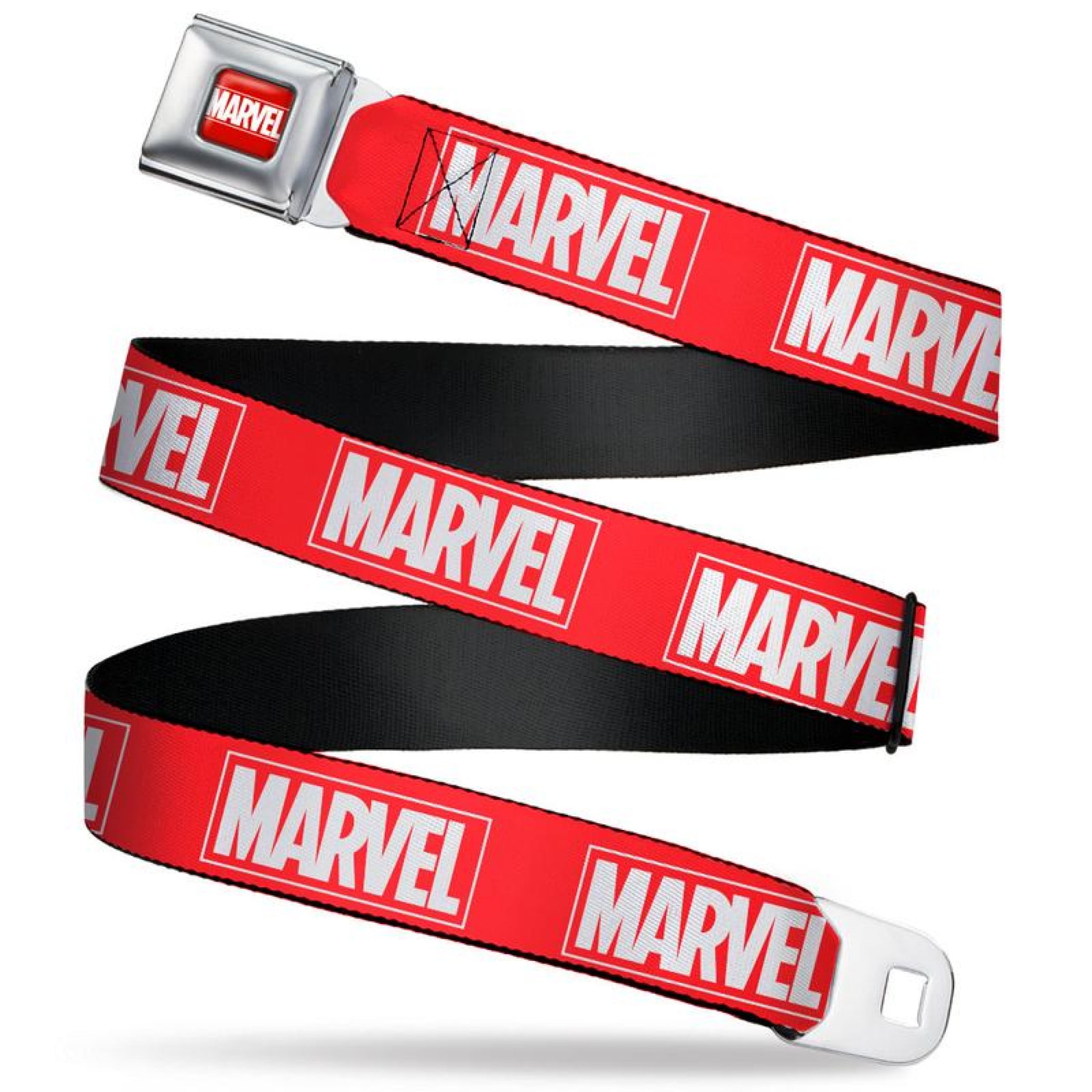 Marvel Brand Logo Seatbelt Belt - Walmart.com