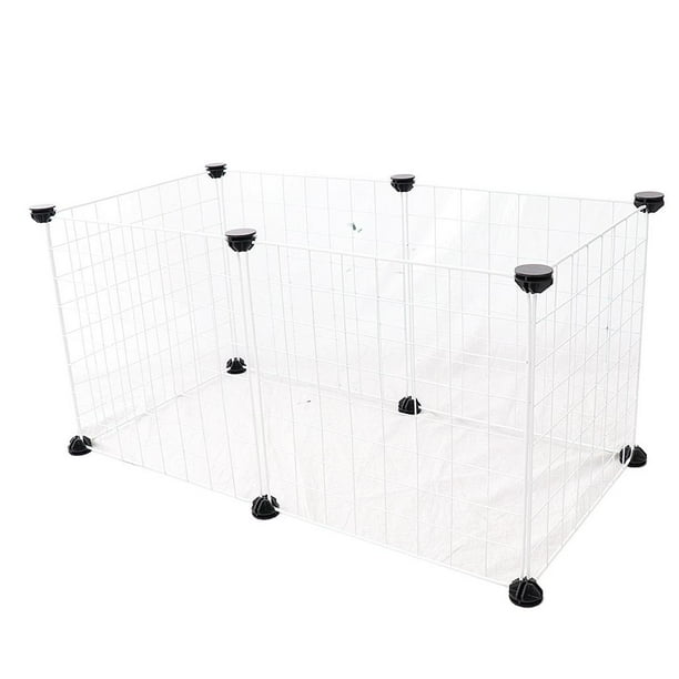 Heavy Duty 6-Panels Rabbits Play Pen Run Enclosure Playpen White ...