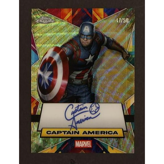 2025 Topps Marvel Chrome Facsimile Autograph Captain America #FA-CA /50 ...