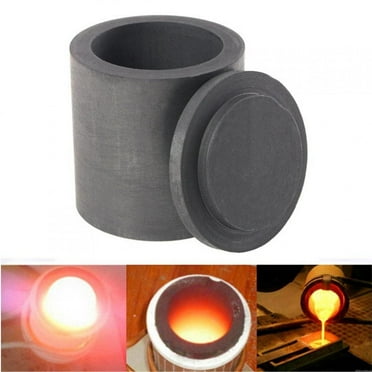 LEXSOMEO Graphite Crucible Melting Casting Crucible Portable Graphite ...