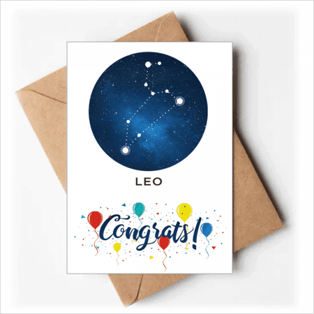Leo Constellation Zodiac Sign Wedding Cards Congratulations Greeting Envelopes | Walmart Canada