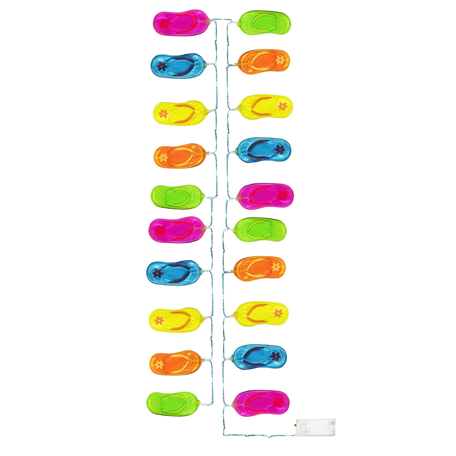 Tropical Beach Themed Slipper String Lights, 3D Flip Flop Party Lantern ...