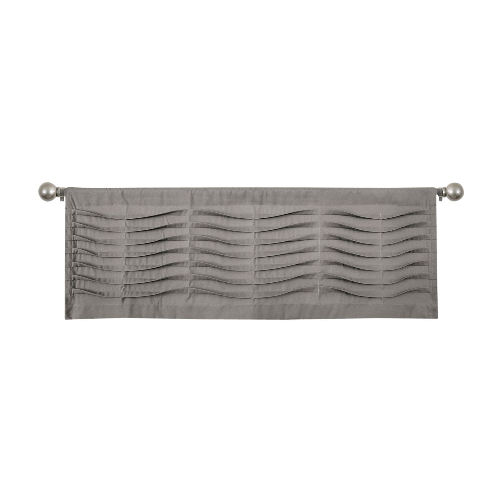 Lush Decor Wave Texture Tailored Valance - Walmart.com