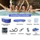 ALEKO Oval Inflatable Dark Blue 2 Person Hot Tub Spa with Drink Tray ...