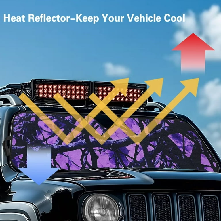 Jeep Windshield Shade Hawaiian Sun Pensura Windshield Sun Shade For ...