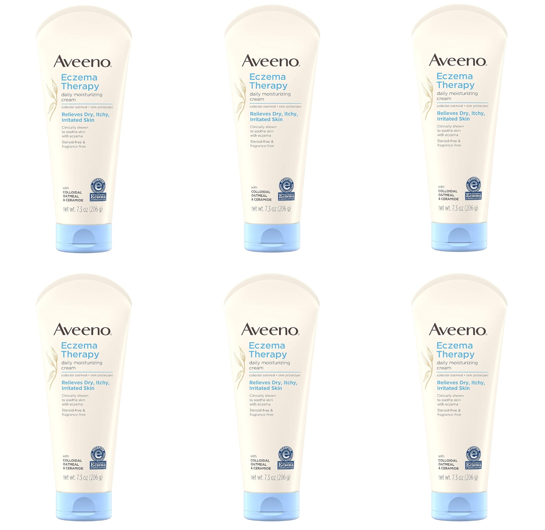 Aveeno Eczema Therapy Moisturizing Cream 730 Oz Pack Of 6