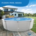 "Aquarian 21' x 52"" Fuzion Above Ground Swimming Pool Kit with Steel ...