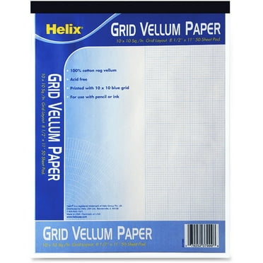 Clearprint Sketchbook Paper Drawing Pad, Isometric Grid, 8.5in x 11in ...
