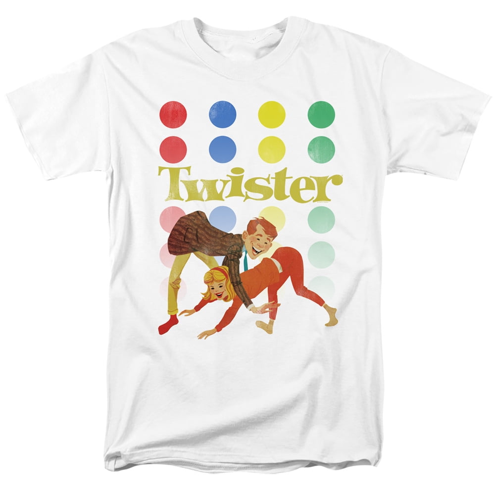 Twister Old School Twister S/S Adult 18/1 T-Shirt White - Walmart.com