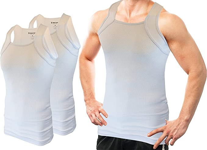 Different Touch 2 Pack Contrast Color G-Unit Tank Tops Muscle Rib Men ...