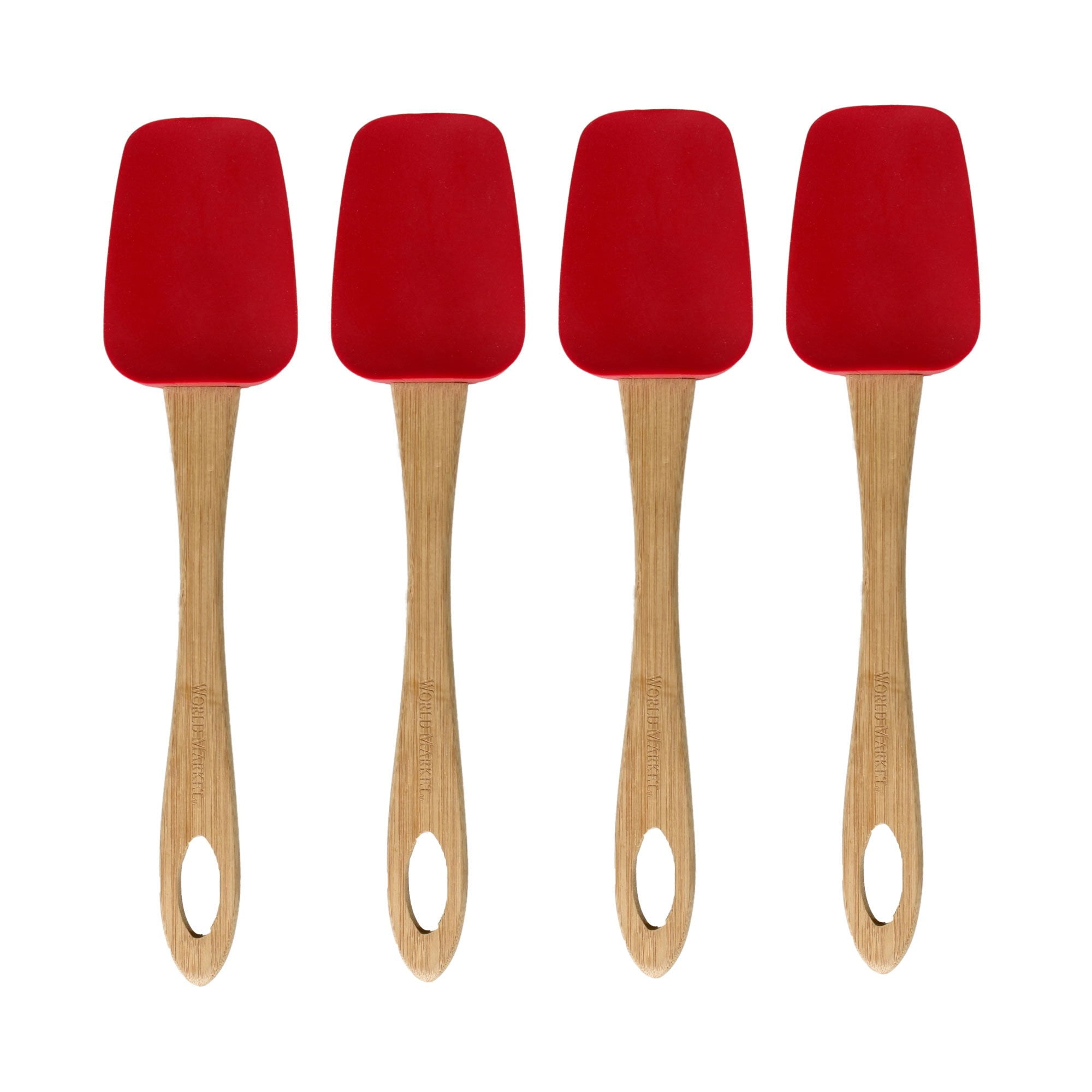 Gourmet Art 4-Piece Large Spoonula, Red - Walmart.com