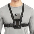 Chest Mount Phone Holder, Adjustable Body Harness Strap for Action ...