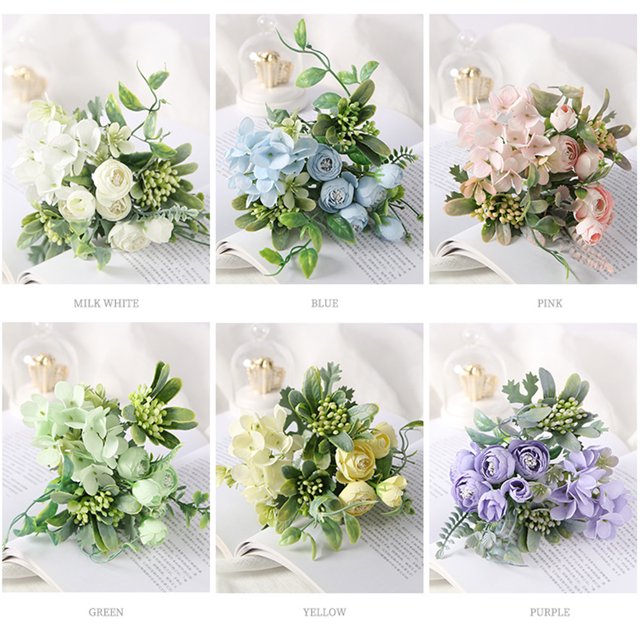 Ruanlalo Single Branch,Artificial Flower Realistic No Watering Non ...