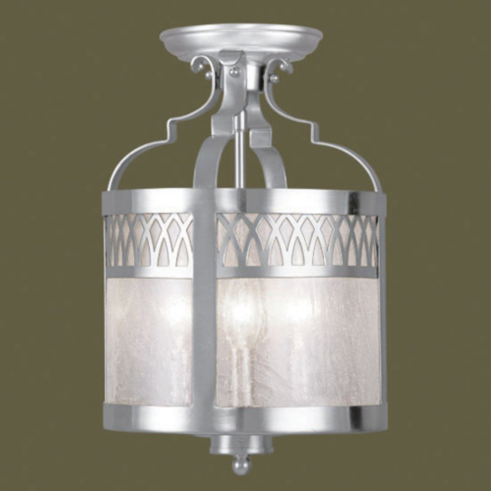 Westfield Livex 3 Light Brushed Nickel Dual Mode Lighting Fixture Sale ...