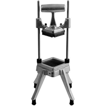 Kwik-Kut Handheld Metal Manual Kitchen Chopper with Serrated Stainless ...