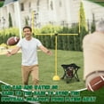 2 Set Football Goal Post Yard Football Chairs Outdoor Games Outdoor ...