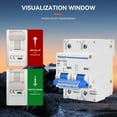 TRH-DC 2 Pole Miniature Circuit Breaker, 500V 125Amps, Scene Visualization Custom MCB Thermal ...