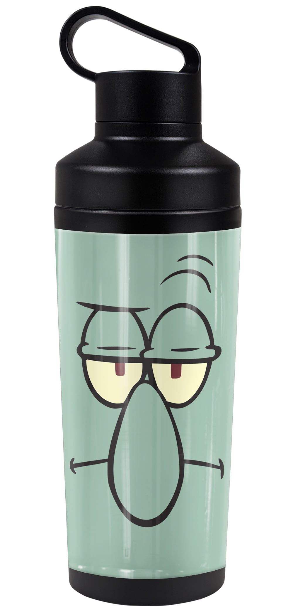 Spongebob Official Squidward Angry Face 18 oz Insulated Water Bottle ...