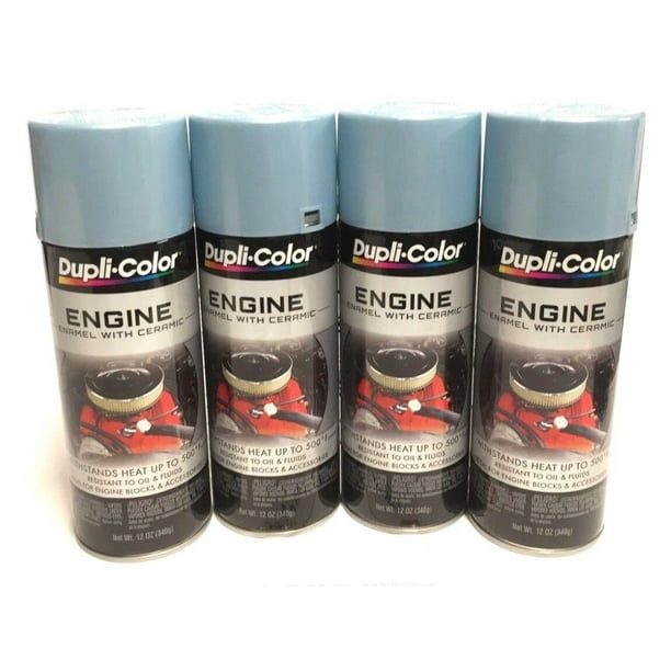 Duplicolor DE1616-4 Pack Engine Enamel with Ceramic Pontiac Blue ...