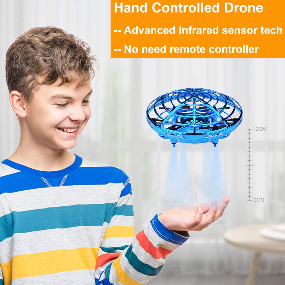 Flying Toys Drones for Kids Mini Drones Hand Controlled Flying Ball ...